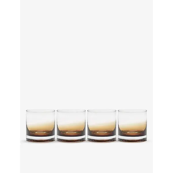 SERAX Kelly Wearstler Zuma Glass Whiskey Glasses Set Of Four - Brown