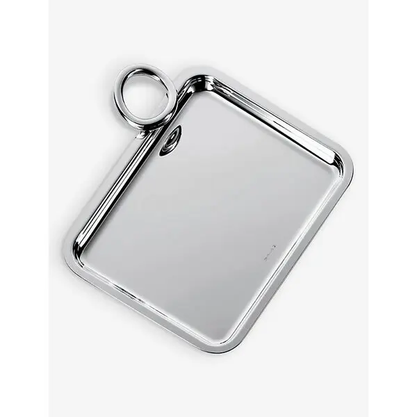 Christofle Vertigo Single-handle Silver-plated Tray 20cm X 16cm - One-color