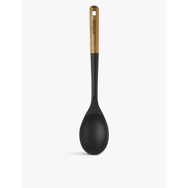 STAUB Branded Silicone And Wood Serving Spoon 31cm