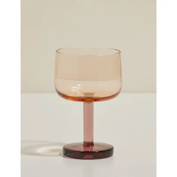 OUR PLACE Party Coupe Glasses Set Of Four - Peach/rosa