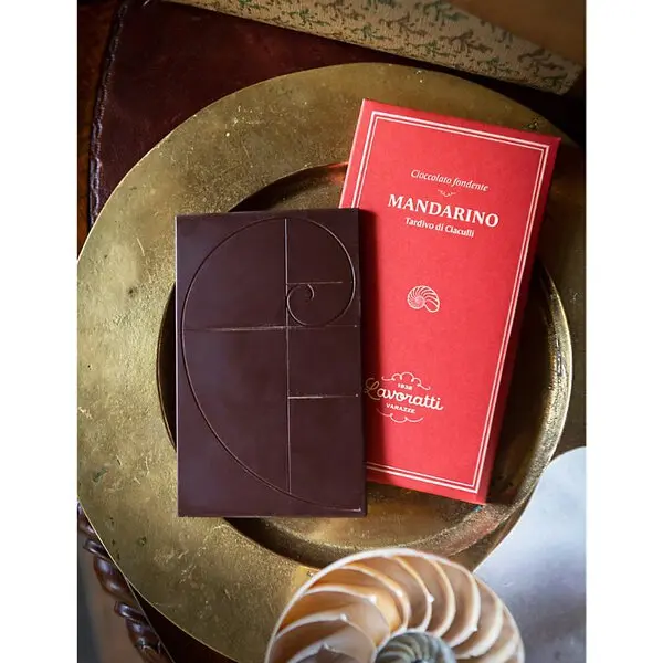 LAVORATTI 1938 Dark Chocolate And Tangerine Bar 80g