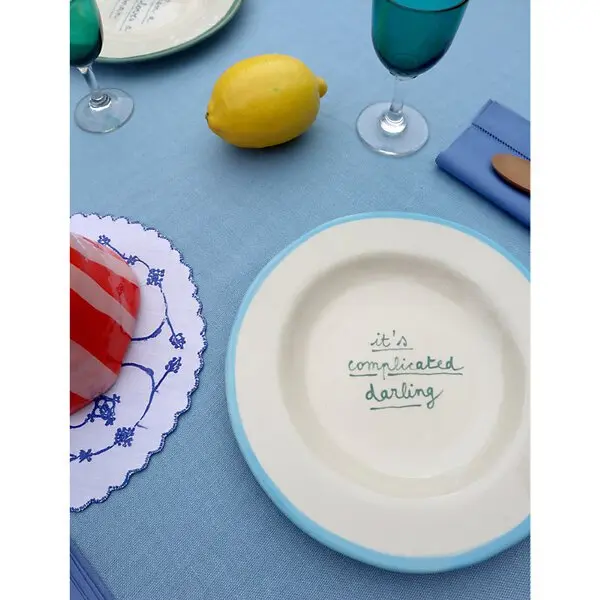LAETITIA ROUGET It's Complicated Darling Stoneware Dessert Plate 20cm