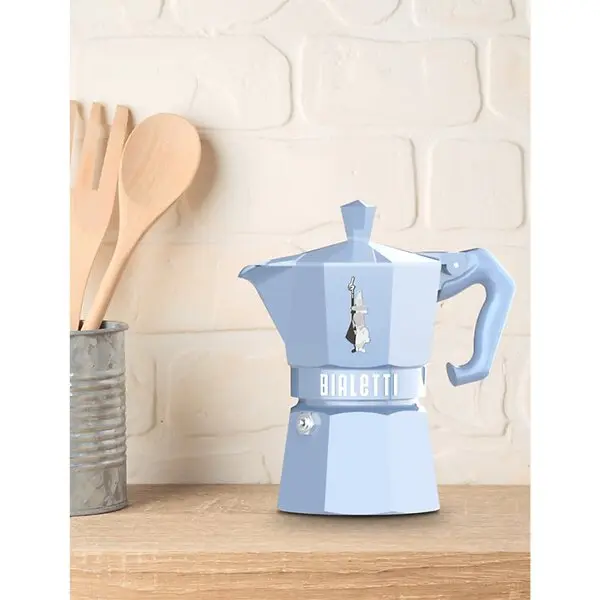 BIALETTI Moka Express Exclusive Three-cup Aluminium Espresso Maker - Blue