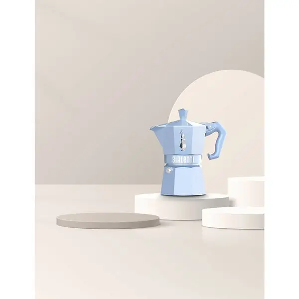 BIALETTI Moka Express Exclusive Three-cup Aluminium Espresso Maker - Blue