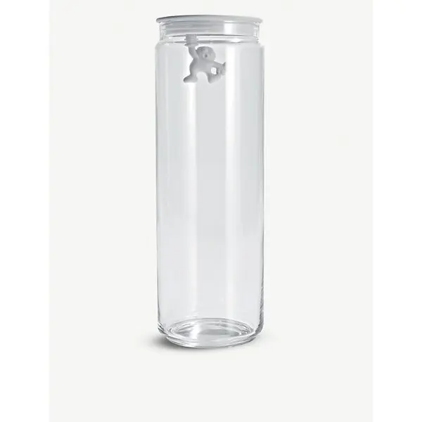 ALESSI Gianni Glass Kitchen Box 30.5cm - White