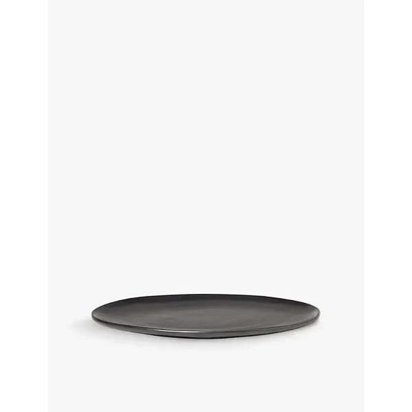 FERM LIVING Flow Large Porcelain Plate 27cm - Black