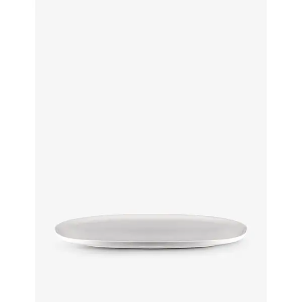 ALESSI Itsumo Oval Porcelain Serving Plate 36cm - White