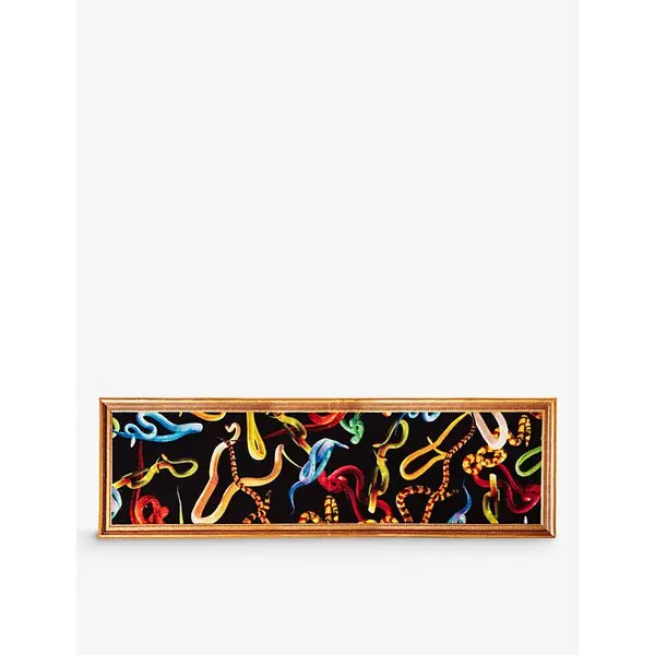 SELETTI Snakes Woven Kitchen Mat 60 X 200cm - One-color