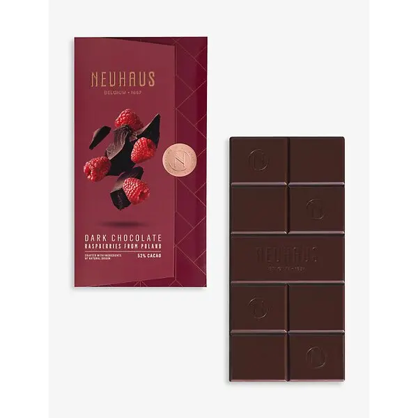 NEUHAUS Dark Chocolate And Raspberry Bar 52% 100g