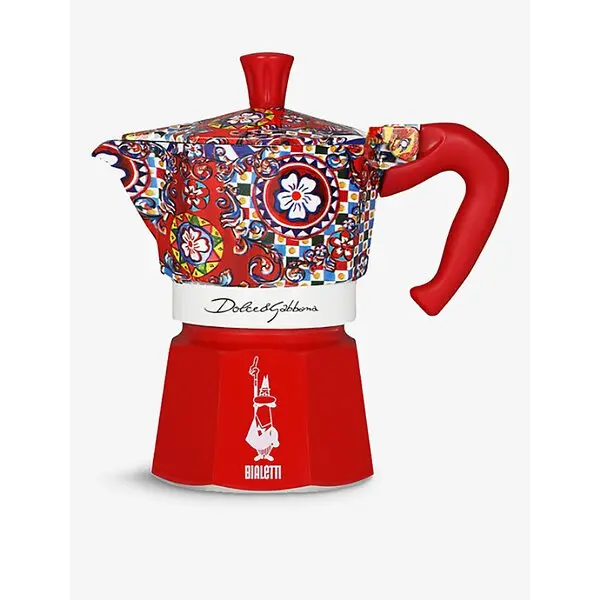 BIALETTI X Dolce & Gabbana Moka Express Three-cup Aluminium Espresso Maker - Multi