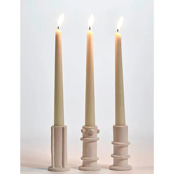 SERAX 03 Molly Stoneware Candle Holders Set Of Three