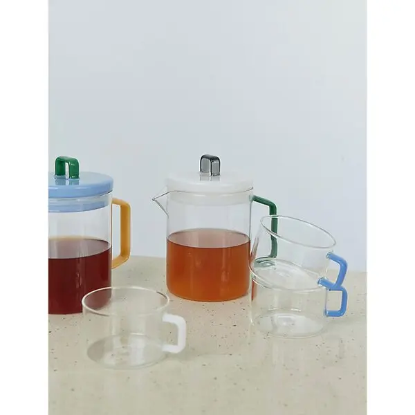 HAY Brew Contrast-handle Glass Pot