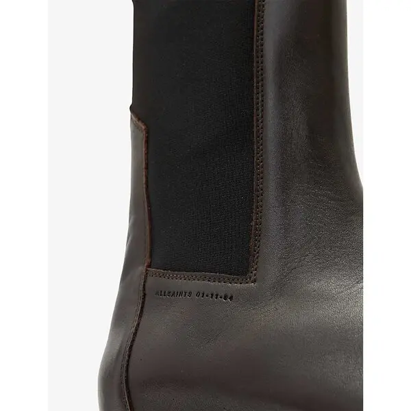 ALLSAINTS Hallie Chunky-sole Leather Ankle Boots - Brown