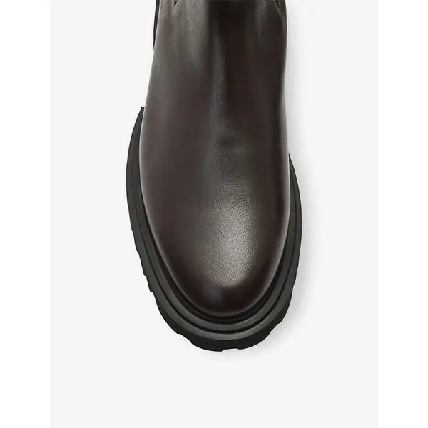 ALLSAINTS Hallie Chunky-sole Leather Ankle Boots - Brown