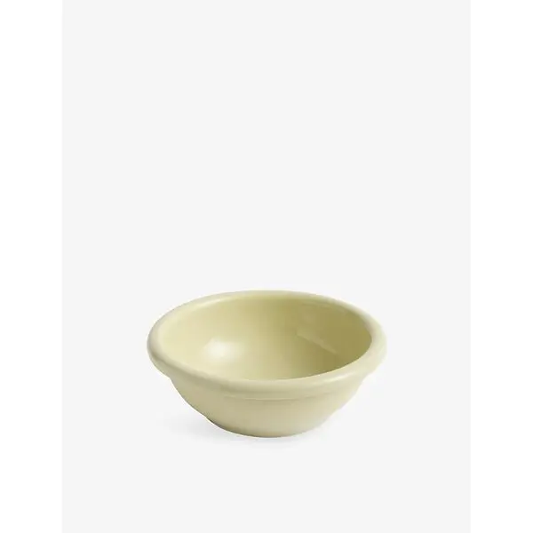 HAY Barro Large Striped Terracotta Salad Bowl 21cm - Pistachio