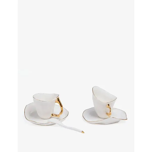 SELETTI Meltdown Porcelain Coffee Set Of Two
