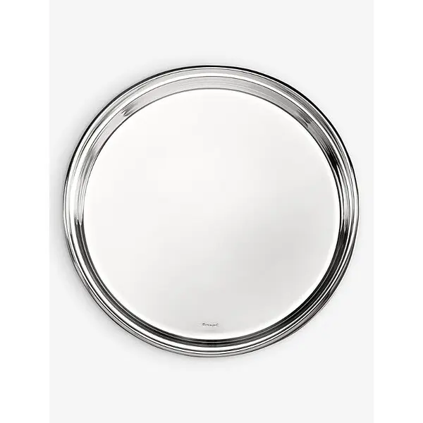 Christofle Vertigo Round Silver-plated Tray 39cm - One-color