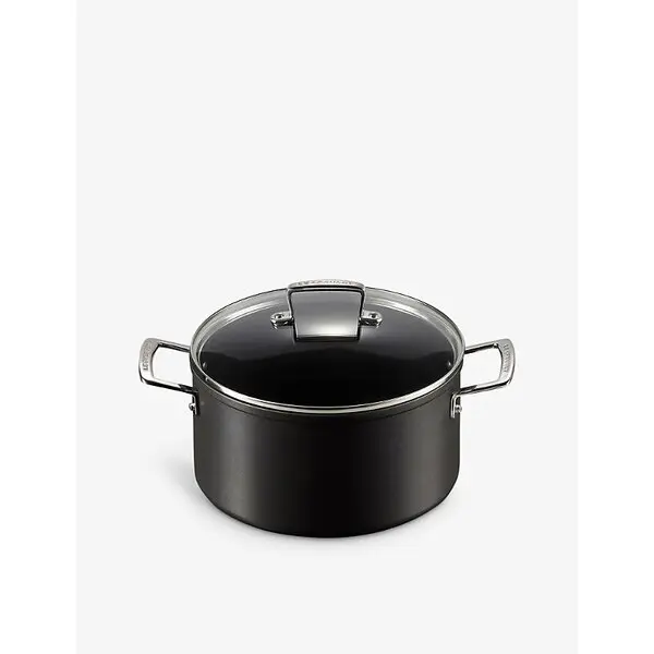 LE CREUSET Toughened Non-stick Aluminium Deep Casserole Pot With Glass Lid - One-color