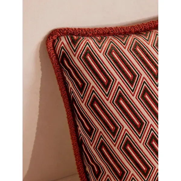 SOHO HOME Vende Geometric-pattern Woven Cushion 50cm X 50cm - One-color