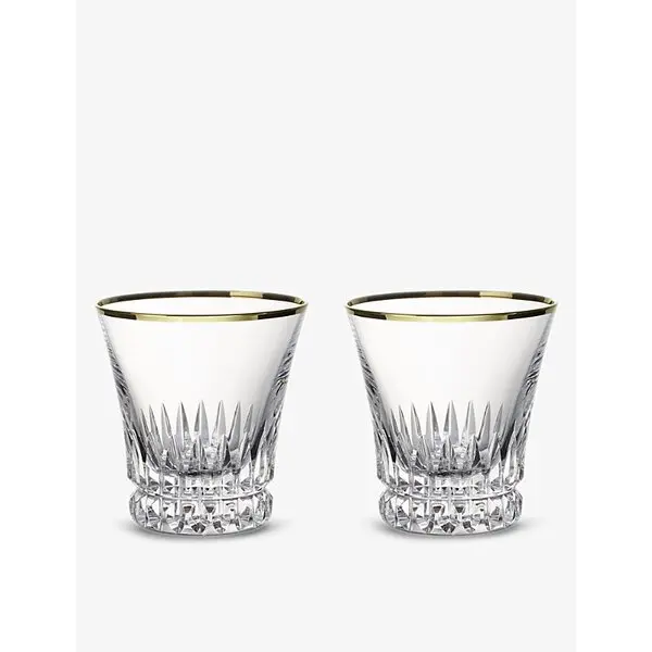 VILLEROY & BOCH Grand Royal Gold Crystal-glass Water Glasses Set Of 2 - One-color
