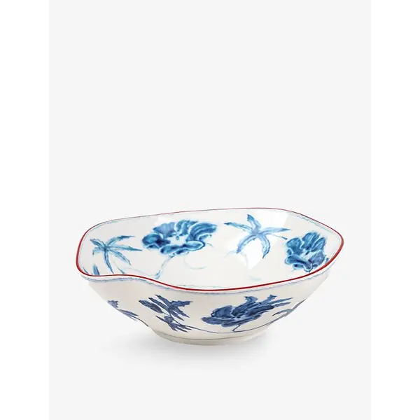 SELETTI Acid Psycho Floral-pattern Porcelain Salad Bowl 27cm - One-color
