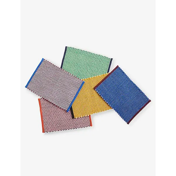 HAY Two-tone Weave Jute Door Mat - Royal Blue