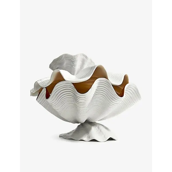L'Objet Neptune Medium Shell Porcelain Bowl 19cm