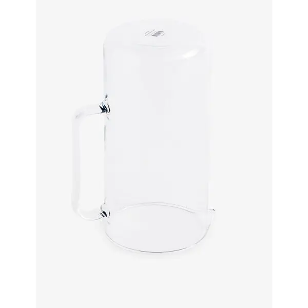 HAY Borosilicate Large Square-handle Glass Jug 23cm