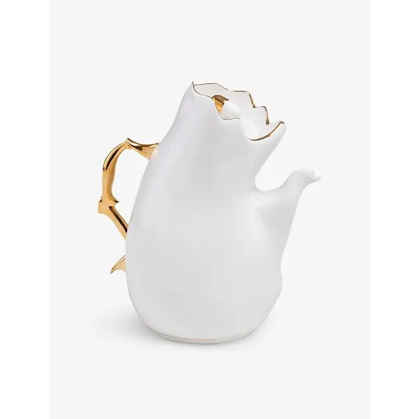 SELETTI Meltdown Curved Porcelain Teapot 23cm - One-color