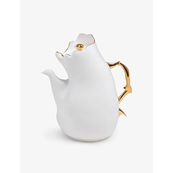SELETTI Meltdown Curved Porcelain Teapot 23cm