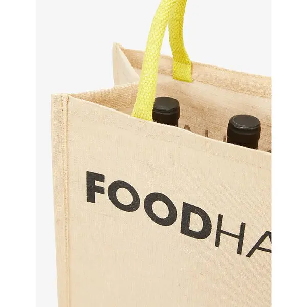 SELFRIDGES SELECTION Canvas Wine Carrier Bag