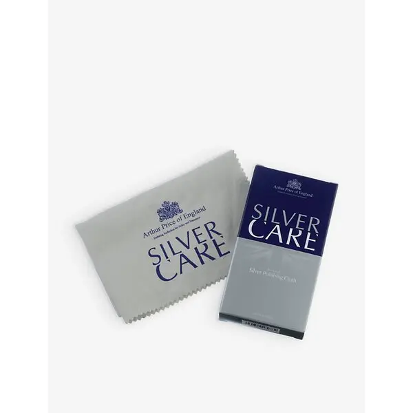 ARTHUR PRICE Logo-print Polishing Cloth - Silver