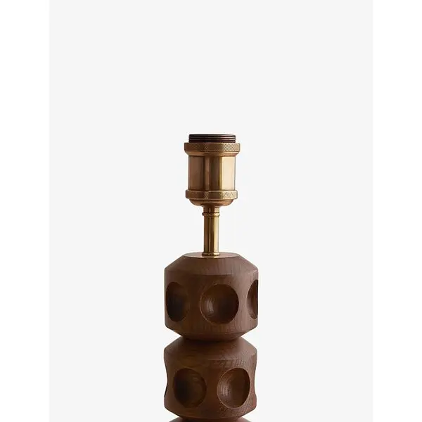 SOHO HOME Francesca Indented-dot Wooden Table Lamp 65cm