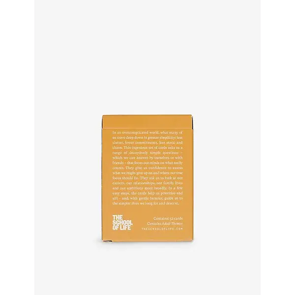 THE SCHOOL OF LIFE Simplicity Question Cards Pack Of 52