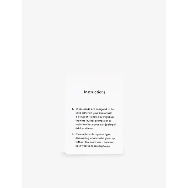 THE SCHOOL OF LIFE Simplicity Question Cards Pack Of 52