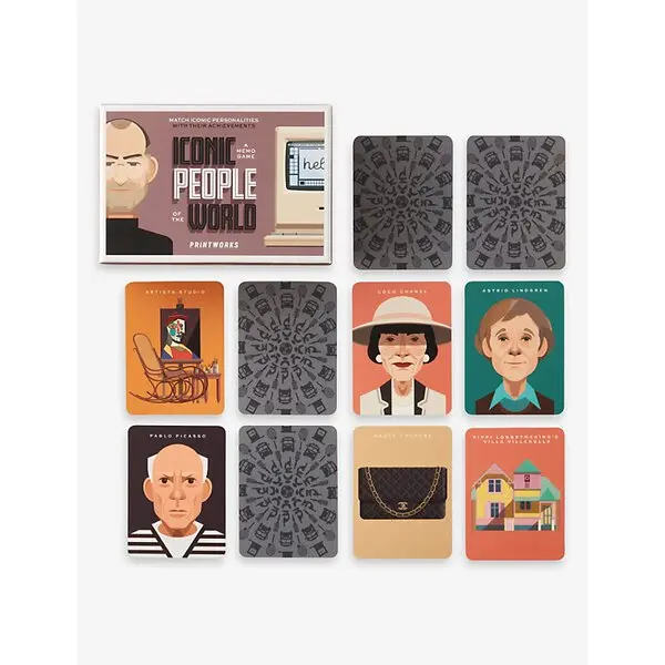 PRINTWORKS Iconic People Memo Card Game