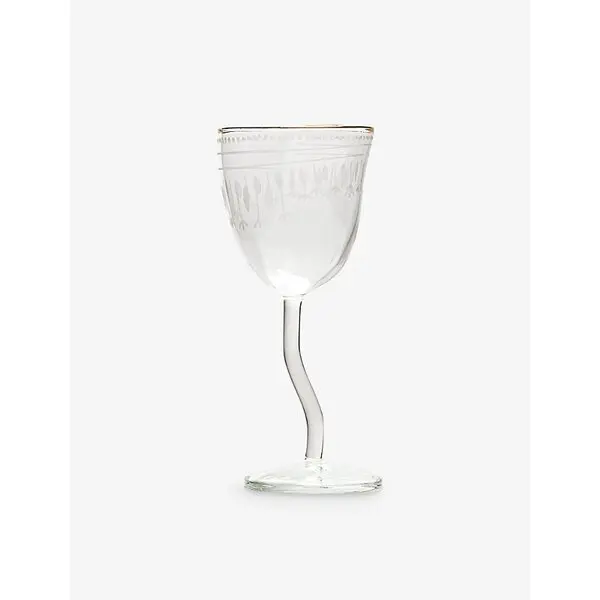 SELETTI X Diesel Living Classics On Acid Greca Wine Glass 19.5cm - One-color