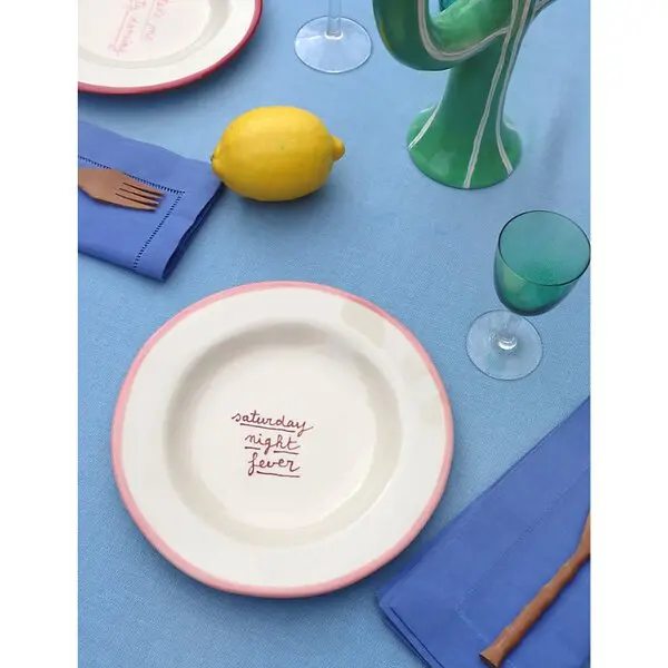 LAETITIA ROUGET Saturday Night Fever Stonware Dessert Plate 20cm