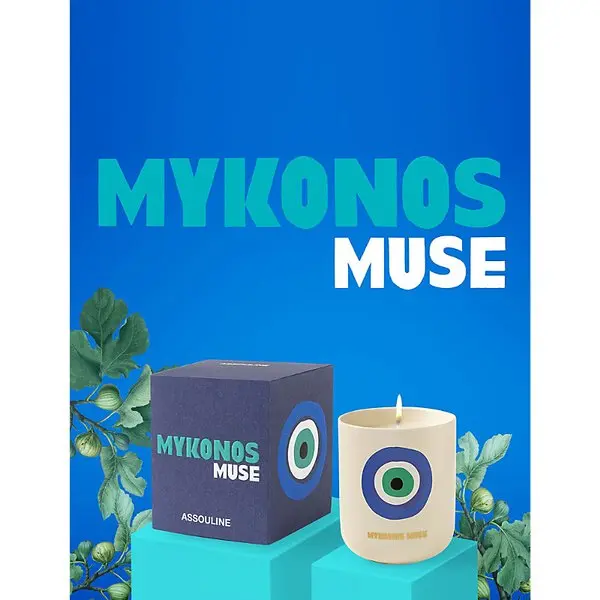 Assouline Travel From Home Mykonos Muse Wax Travel Candle 319g