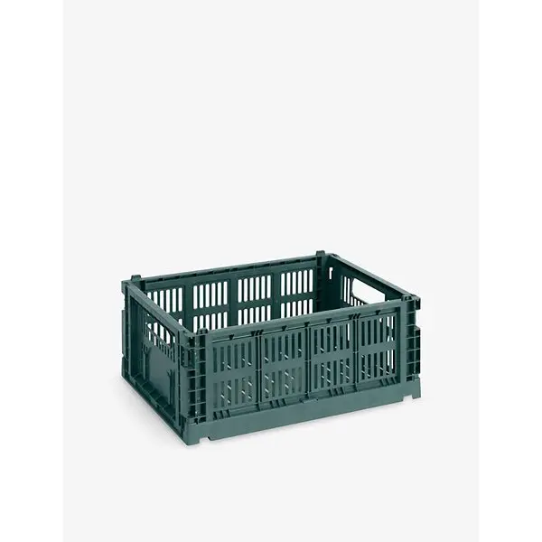 HAY Stackable Medium Crate - Dark Green