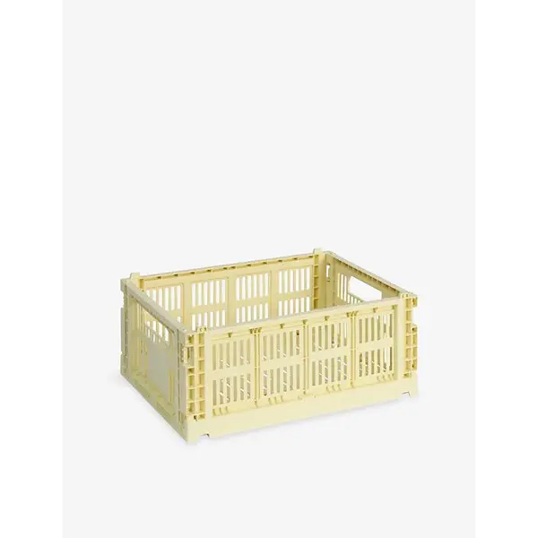 HAY Stackable Medium Crate - Light Yellow