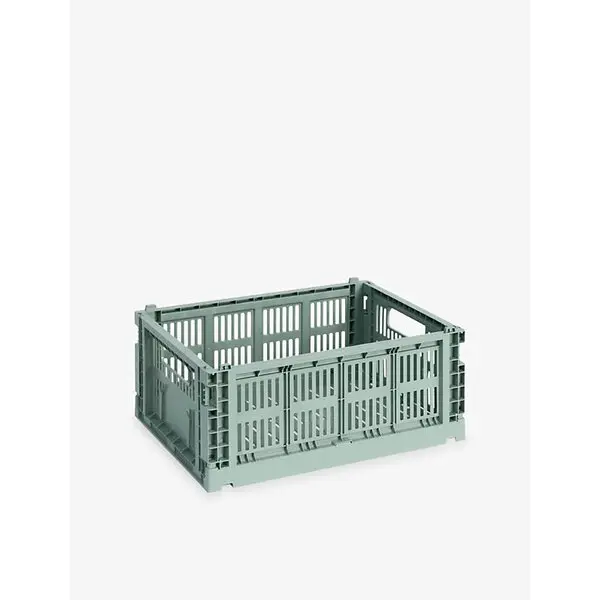 HAY Stackable Medium Crate - Sage Green
