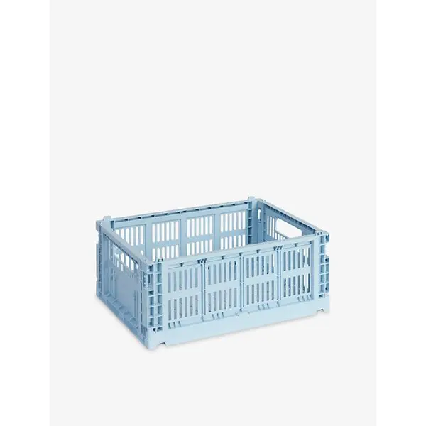 HAY Stackable Medium Crate - Soft Blue