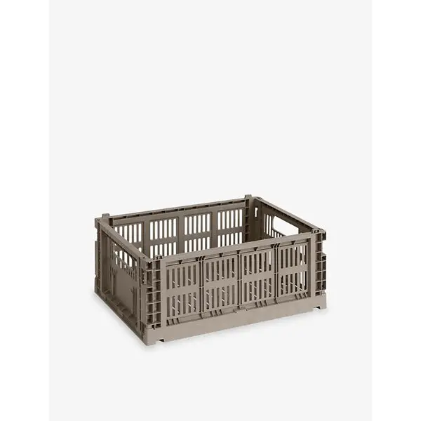 HAY Stackable Medium Crate - Warm Grey