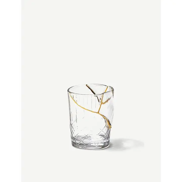 SELETTI Kintsugi Glass And Gold Tumbler - None