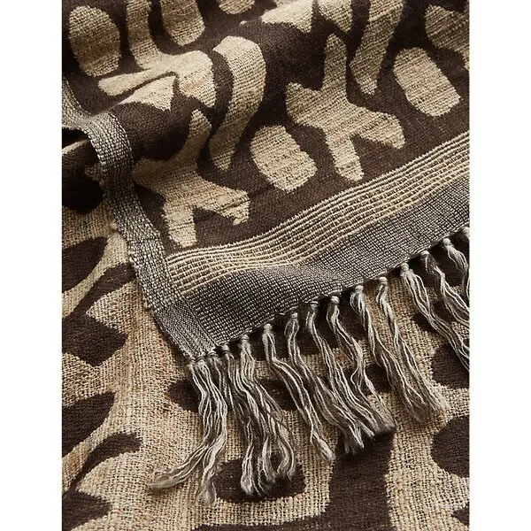 SOHO HOME Veda Abstract-pattern Silk And Wool Blend Throw 140cm X 200cm