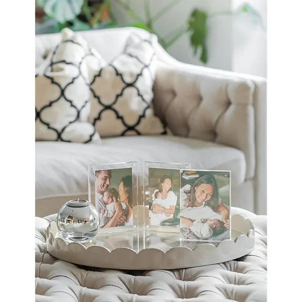 ADDISON ROSS LONDON Scallop Lacquered Tray 50cm
