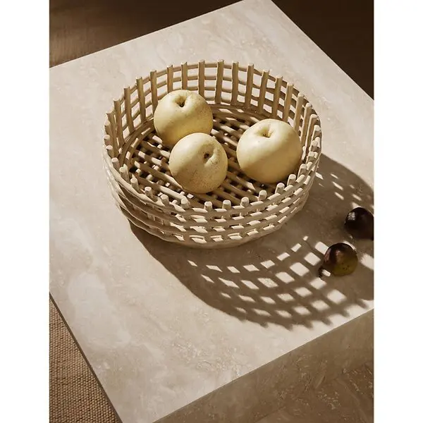 FERM LIVING Basket-style Ceramic Centrepiece 29cm