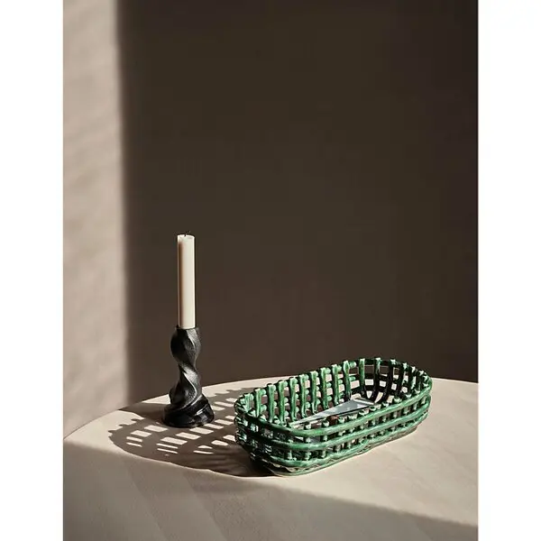 FERM LIVING Gale Twisted Metal Candle Holder 13cm
