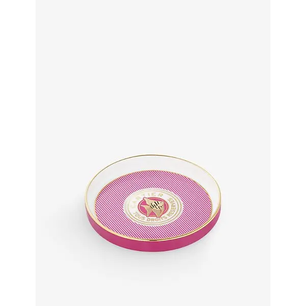 CARTIER Characters Graphic-print Small Porcelain Tray 14cm - Pink